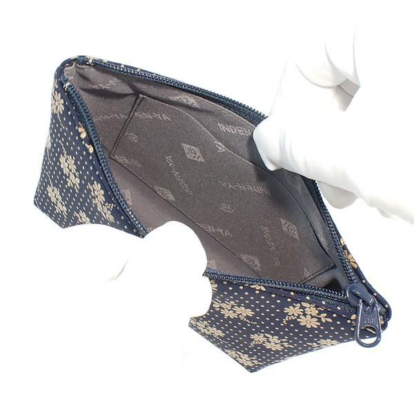 印傳屋（INDEN-YA） 印伝 甲州印伝 上原勇七 ポーチ 化粧ポーチ 4405