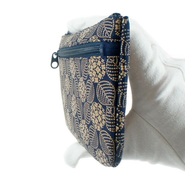 印傳屋（INDEN-YA） 印伝 甲州印伝 上原勇七 ポーチ 通帳入れ 薄型