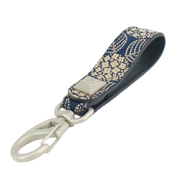 印傳屋 印伝 甲州印伝 上原勇七 キーホルダー 4701 あじさい 紫陽花 紺地×白漆 鹿革 本革 レザー 花柄 ブランド YM01 : 丸島商事インターネット事業部 - 通販 - Yahoo ...