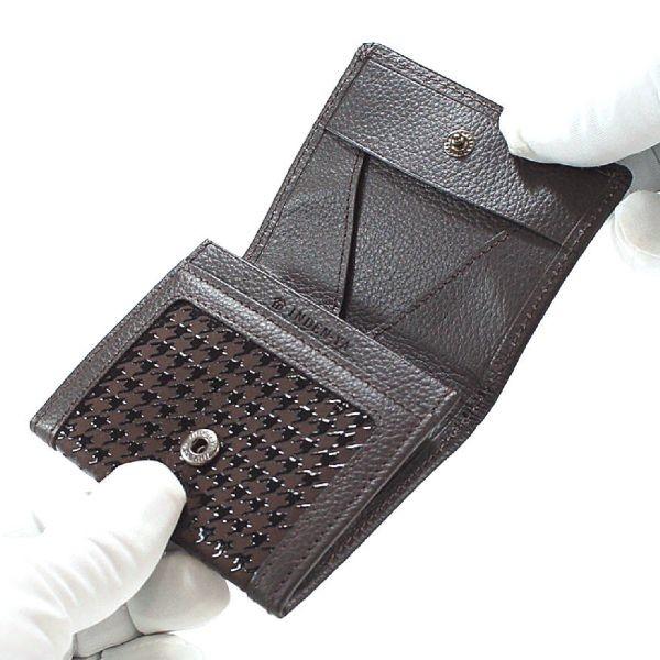 印伝 甲州印伝 印傳屋 上原勇七 財布 小銭入れ ケース 隼人 ハヤト 8924-2 茶地×黒漆 鹿革 本革 レザー 和柄 ブランド 冬物 冬ギフト クリスマス 贈り物 YM01 印傳屋（INDEN-YA） 印伝 甲州印伝 上原勇七 財布 小銭入れ コイン