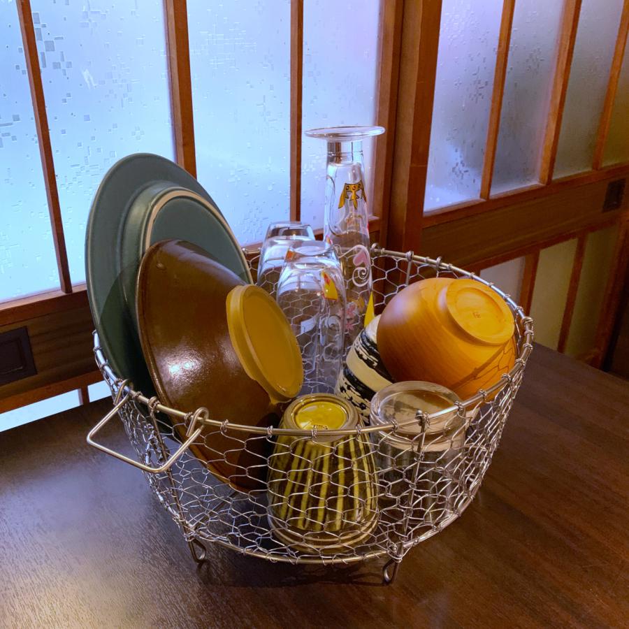 【京都アンテナショップ丸竹夷オリジナル】 鳥井金網工芸 ステンレス製 手編み水切りカゴ 丸型（直径35cm） : 京都アンテナショップ 丸竹夷 - 通販 - Yahoo!ショッピング