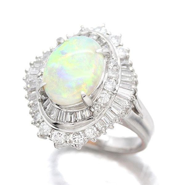 K18WG オパール ダイヤモンドリング OP1.52ct D1.36ct 9号 :37242:質 丸滝 - 通販 - Yahoo!ショッピング