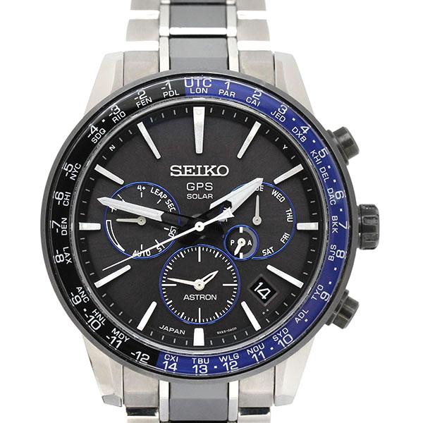 セイコー SEIKO アストロン 5Xシリーズ デュアルタイム SBXC009 ブラック チタン/セラミック メンズ腕時計 ソーラーGPS ...