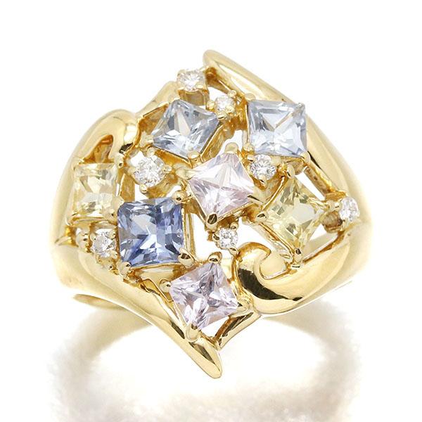 K18YG サファイア ダイヤモンド リング 13.5号 S2.20ct D0.13ct イエローゴールド750 指輪 ジュエリー 宝石 レディース : 質 丸滝 - 通販 - Yahoo ...