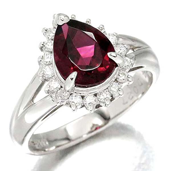 プラチナ ガーネット ダイヤ リング 12.5号 G1.74ct D0.27ct Pt850 指輪 アクセサリー レディース 女性 誕生日 バースデー プレゼント : 46792 : 質 丸滝 ...