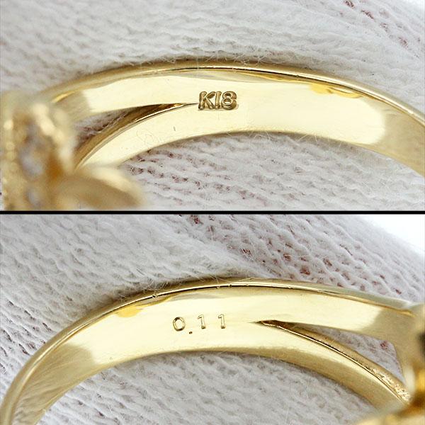 K18YG ダイヤモンド リング 15号 D0.11ct イエローゴールド750 指輪 ジュエリー 宝石 レディース 贈り物 : 質 丸滝 - 通販 - Yahoo!ショッピング