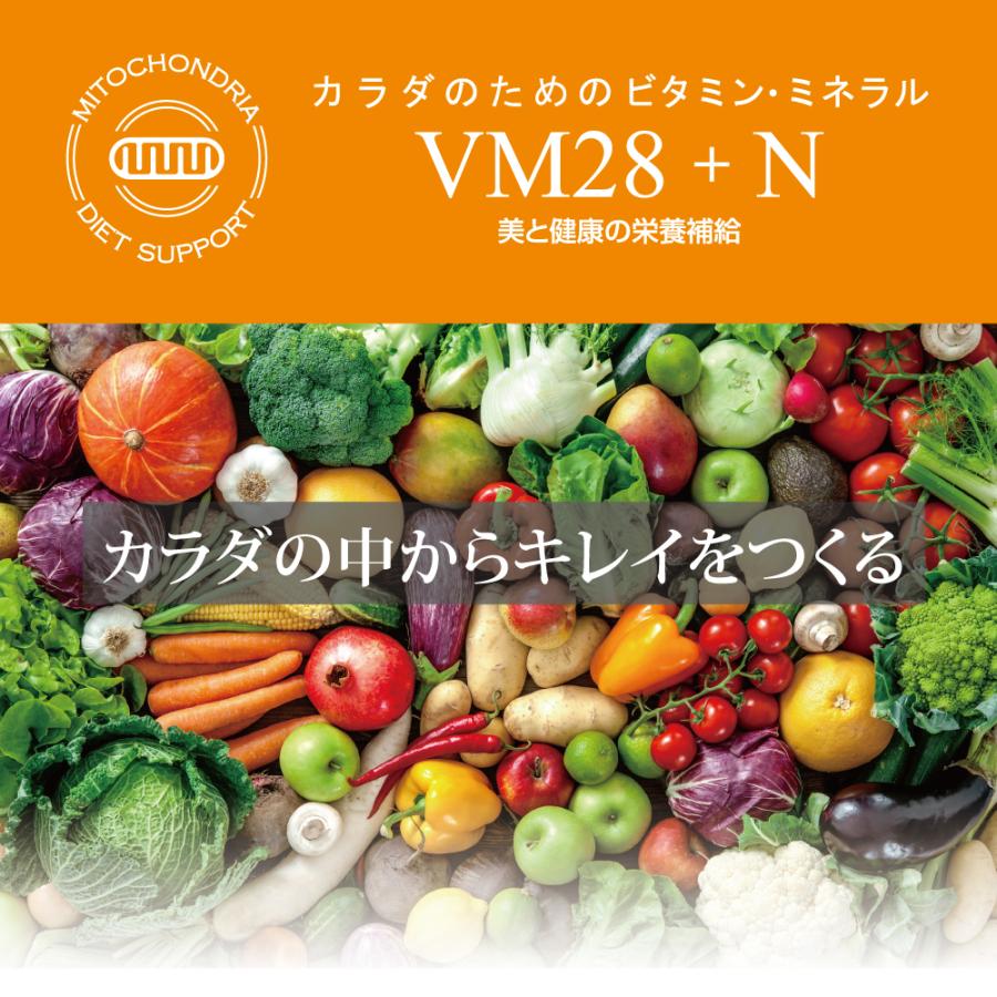 【定期便VM28＋N 1箱コース】カラダのためのビタミン・ミネラル VM28＋N 81g(270mg×10粒×30袋)ベースサプリメント 栄養機能食品 日本製 : まるとくや - 通販 ...