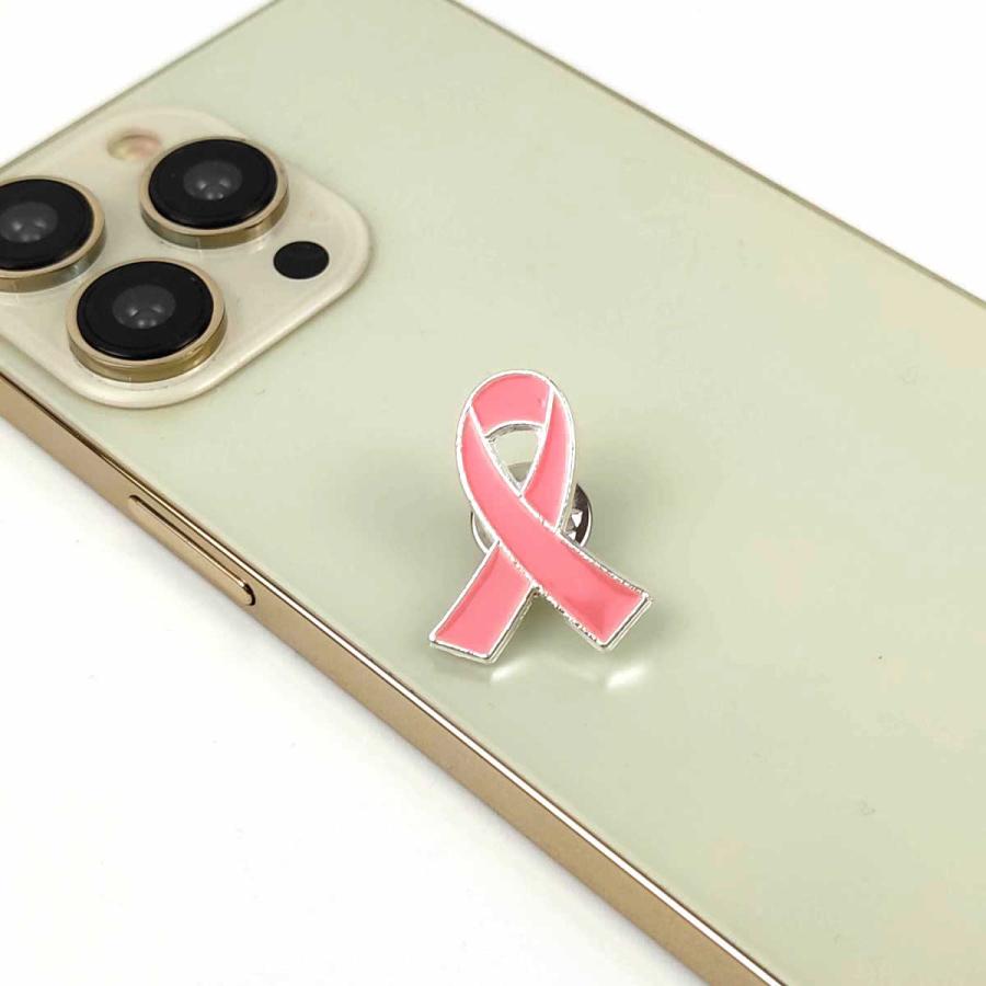 リボンピンバッジ シンプル 全6色 乳がん啓発 アウェアネスリボン チャリティー Awareness Ribbon ピンズ 環境保護 移植医療 ...