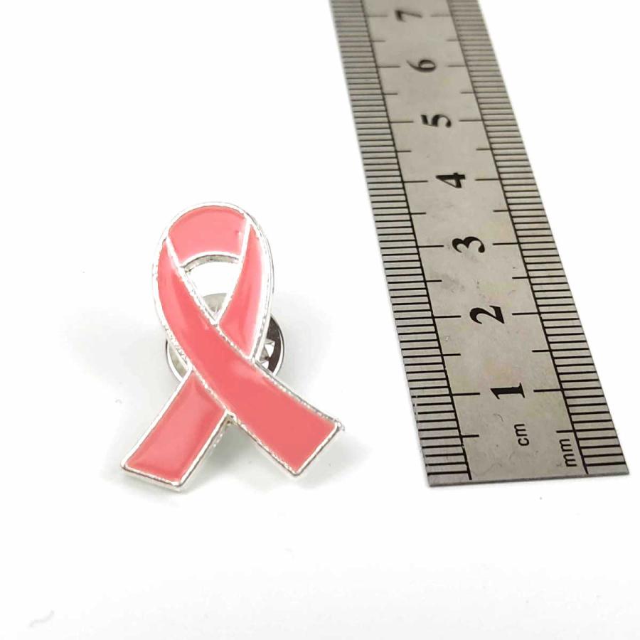 リボンピンバッジ シンプル 全6色 乳がん啓発 アウェアネスリボン チャリティー Awareness Ribbon ピンズ 環境保護 移植医療 ...
