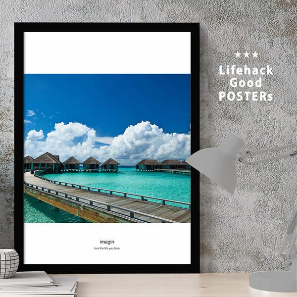 アートポスター A4 LIFEHACK SEA08 アートプリント 高級印画紙 : 家具インテリア丸優 - 通販 - Yahoo!ショッピング