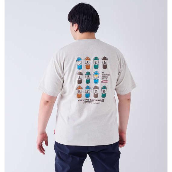 大きいサイズ Coleman USAコットンポケット付バックランタンプリント半袖Tシャツ 3L 4L 5L 6L 7L MC842081-62068 ラッピング可 : まるっとマーケット ...