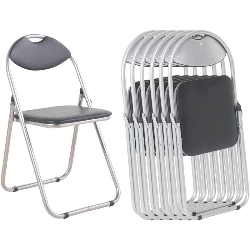 法人様向け カグクロ 折りたたみ椅子 6脚セット ベーシックタイプ パイプ椅子 ブラック CO-002B-06set :20230531200303-01002:まるっとSHOP - 通販 ...