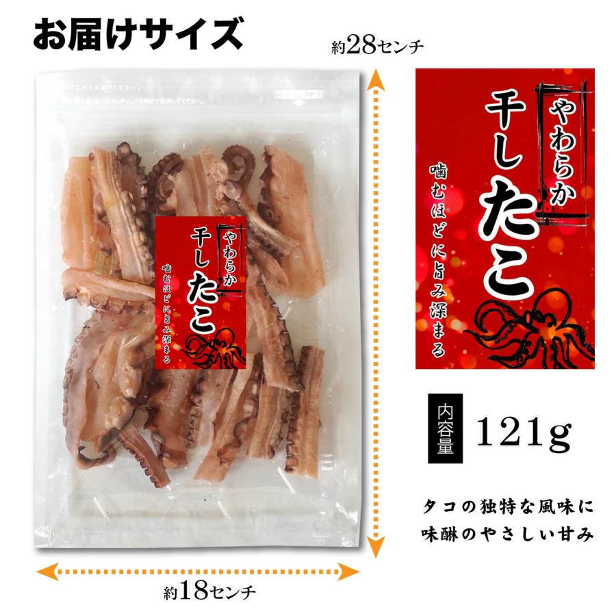 やわらか 干しタコ 121g×2袋 タコの干物 削ぎタコ 削りたこ 細切りたこ 北海道産 たこ足 干物 スライス : soft-hoshitako-2 : 函館 マルユウ漁業部 - 通販 ...