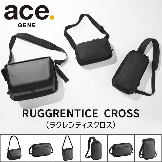 ace. GENE LABEL エースジーン ボディバッグ ラグレンティスクロス RUGGRENTICE CROSS 6リットル 撥水 メンズ ...