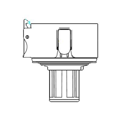 SHARP シャープ[SHARP] 【2171107160】 掃除機用 筒型フィルター[上]＜本体色：ホワイト系＞（217 110 7160） 【純正品】 : 換気扇の通販ショップ プロペラ君 ...