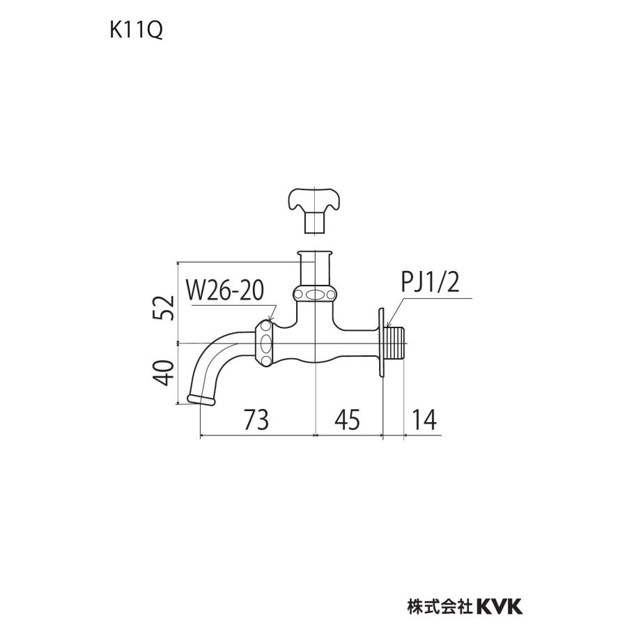 KVK K11Q キー式吐水口回転形水栓[蛇口][新品]【純正品】 : 換気扇の通販ショップ プロペラ君 - 通販 - Yahoo!ショッピング