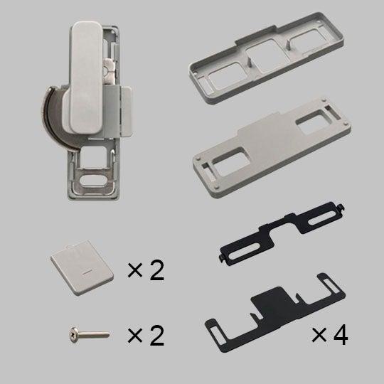 LIXIL・リクシル 【L-BVCZ-CF】 交換用サッシ錠(クレセント) 左勝手 カラー：グレー【純正品】 : 換気扇の通販ショップ ...