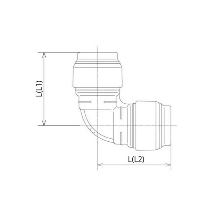 オンダ製作所 ONDA 【RPL3-13】 なめらかエルボ（同径） 13A（PEX・PB）×13A（PEX・PB） ダブルロックジョイントレボス 架橋ポリエチレン管 接続 : 換気扇の通販 ...