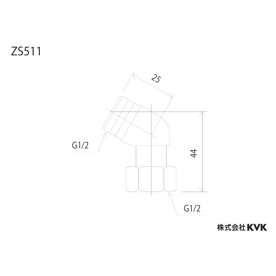 KVK 斜めエルボ ZS511 [新品]【純正品】 : 換気扇の通販ショップ プロペラ君 - 通販 - Yahoo!ショッピング
