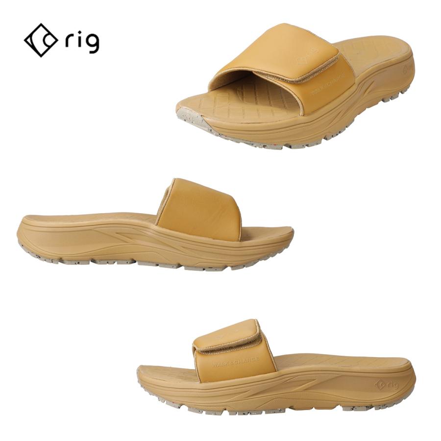 サンダル リグ リカバリーサンダル rig oga オーガ クッション 反発 衝撃吸収 膝に優しい 膝負担軽減 快適 リラックスサンダル アウトドア キャンプ ベルクロ : rg0010 ...