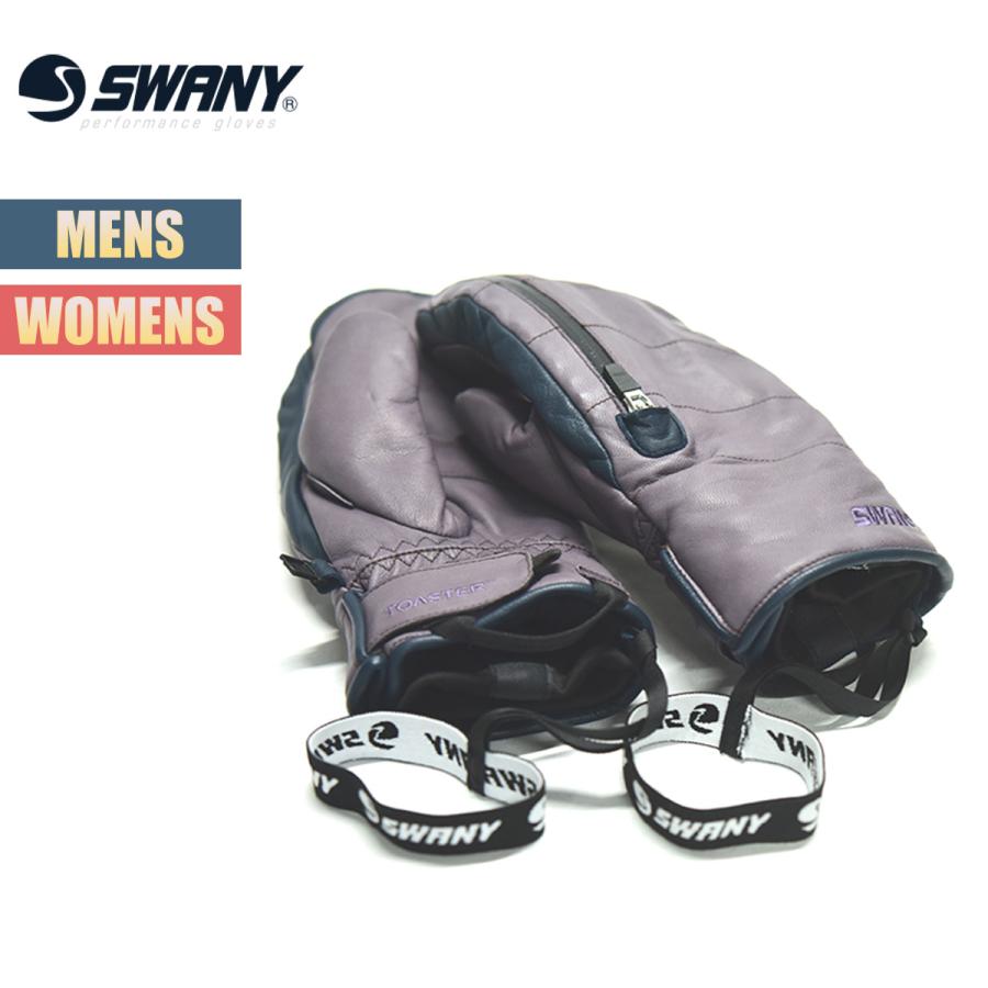スワニー グローブ ミトン 手袋 ボッコ SWANY Bocco メンズ レディース 撥水加工 山羊革 インナー付き TS-100A スノーグローブ スノーボード 2024 正規品 : ts ...