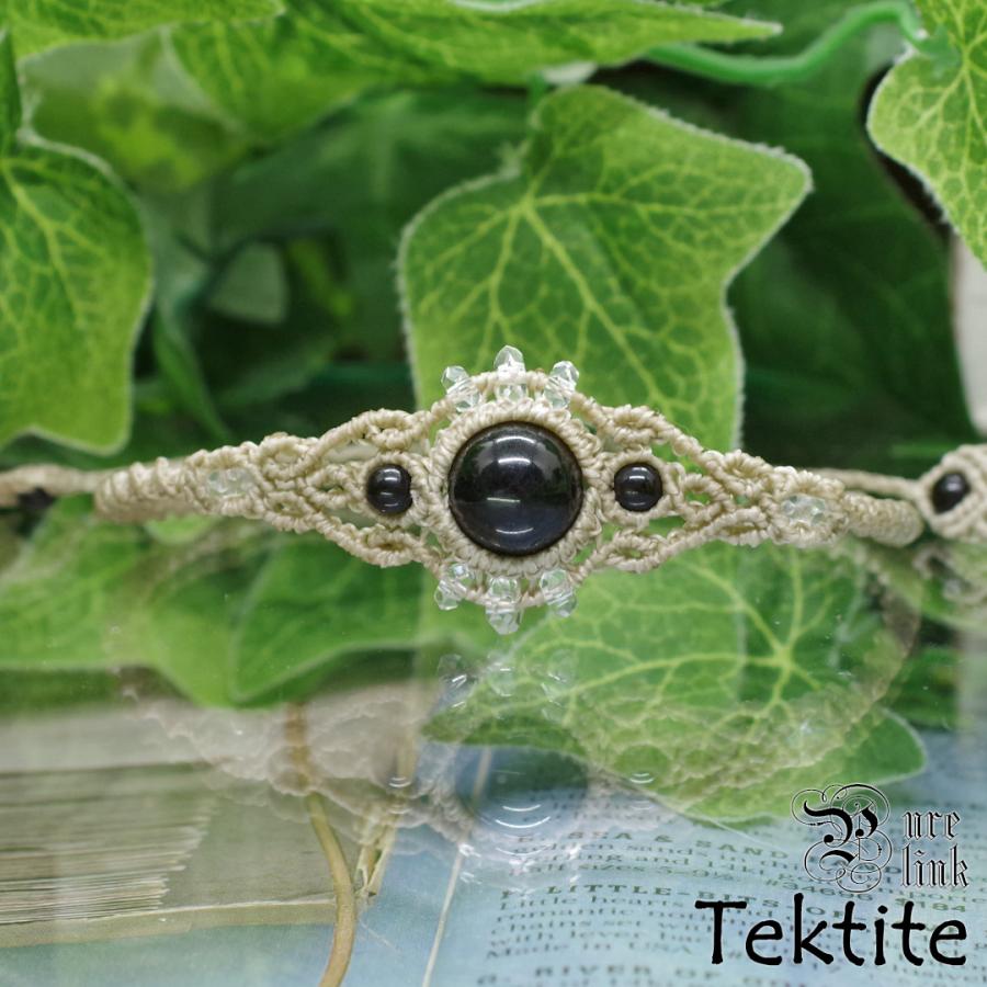 黒き火の真珠!!隕石ガラス『テクタイト』マクラメ編みブレスレット5 : 魔石の部屋 天然石とギフトのお店 - 通販 - Yahoo!ショッピング