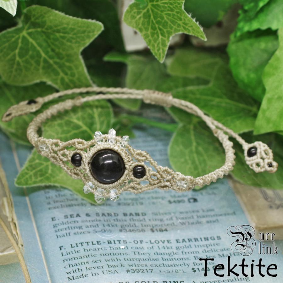 黒き火の真珠!!隕石ガラス『テクタイト』マクラメ編みブレスレット5 : 魔石の部屋 天然石とギフトのお店 - 通販 - Yahoo!ショッピング