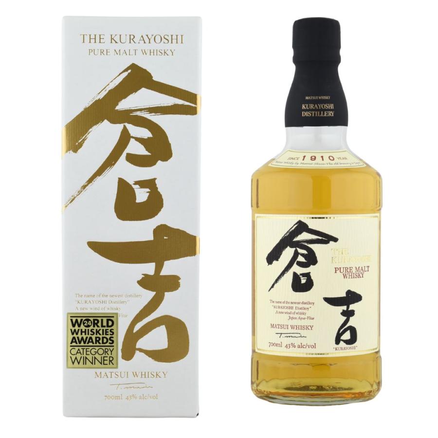 ウイスキー 43度 マツイピュアモルトウイスキー 倉吉 700ml 1本 正規 : 酒宝庫 MASHIMO Yahoo!店 - 通販 - Yahoo!ショッピング