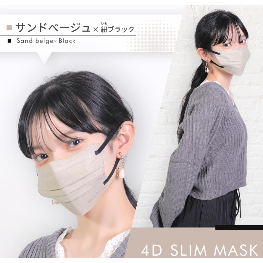 マスク 不織布 立体 不織布マスク おしゃれ マスク 立体マスク バイカラーマスク 不織布カラーマスク 小顔マスク 4Dマスク 40枚入り ...