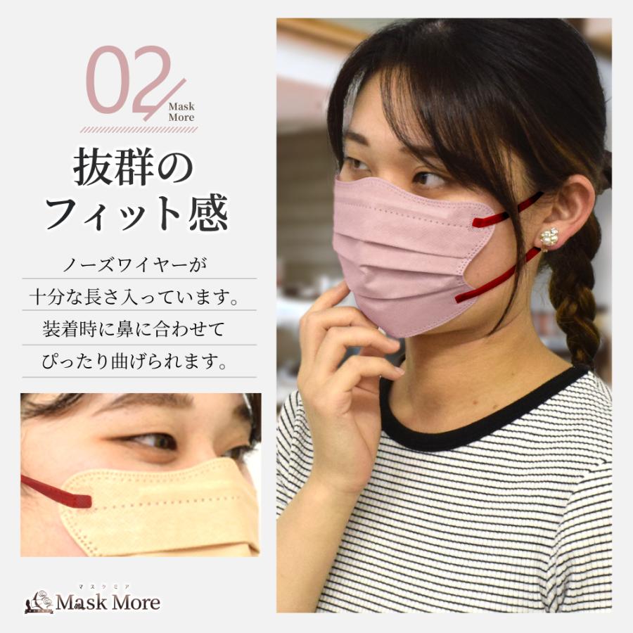 マスク 不織布 立体 不織布マスク おしゃれ マスク 立体マスク バイカラーマスク 不織布カラーマスク 小顔マスク 4Dマスク 3層構造 ...