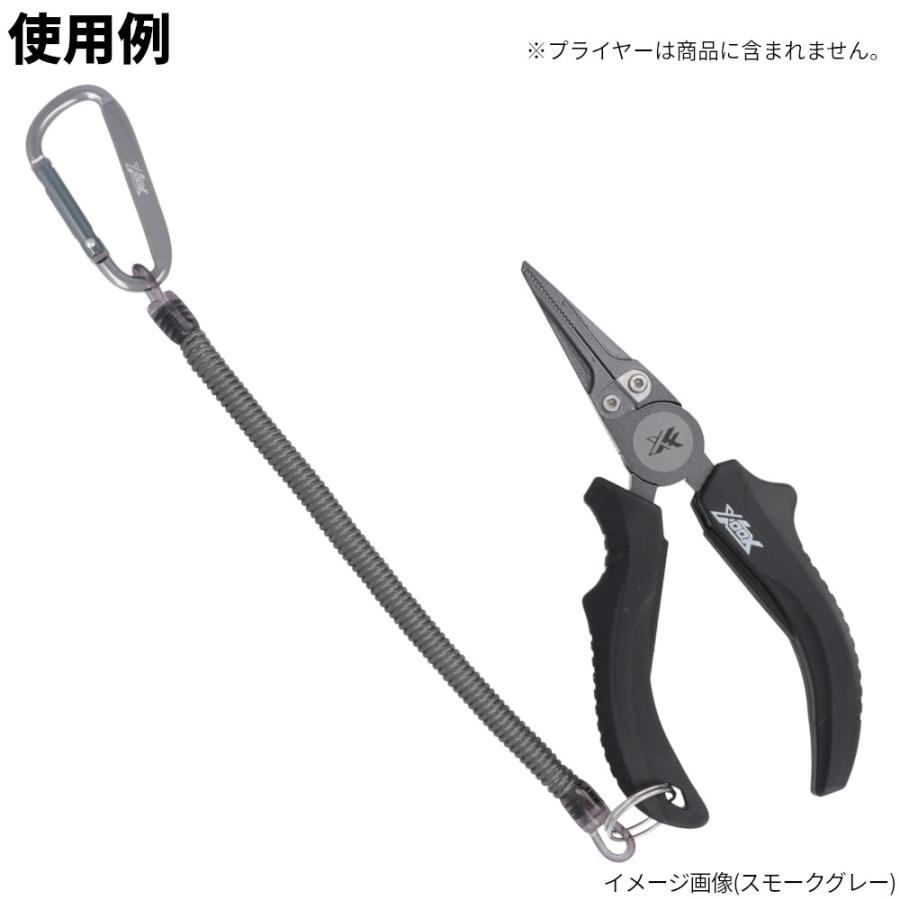 XOOX スパイラルコード カラビナ付 クリア【ゆうパケット】 :4996774332163:釣具のマスタック - 通販 - Yahoo!ショッピング