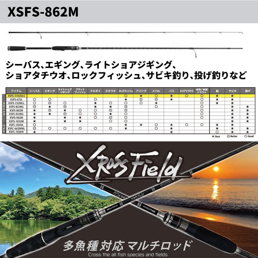 Abu Garcia 【半期決算】アブガルシア クロスフィールド XSFS-862M スピニングモデル 2ピース 送料無料 : ますびと商店 - 通販 - Yahoo!ショッピング