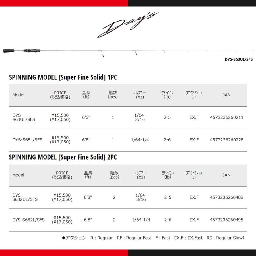 Major Craft メジャークラフト デイズ スピニングモデル DYS-632L 釣竿 送料無料 : ますびと商店 - 通販 - Yahoo!ショッピング