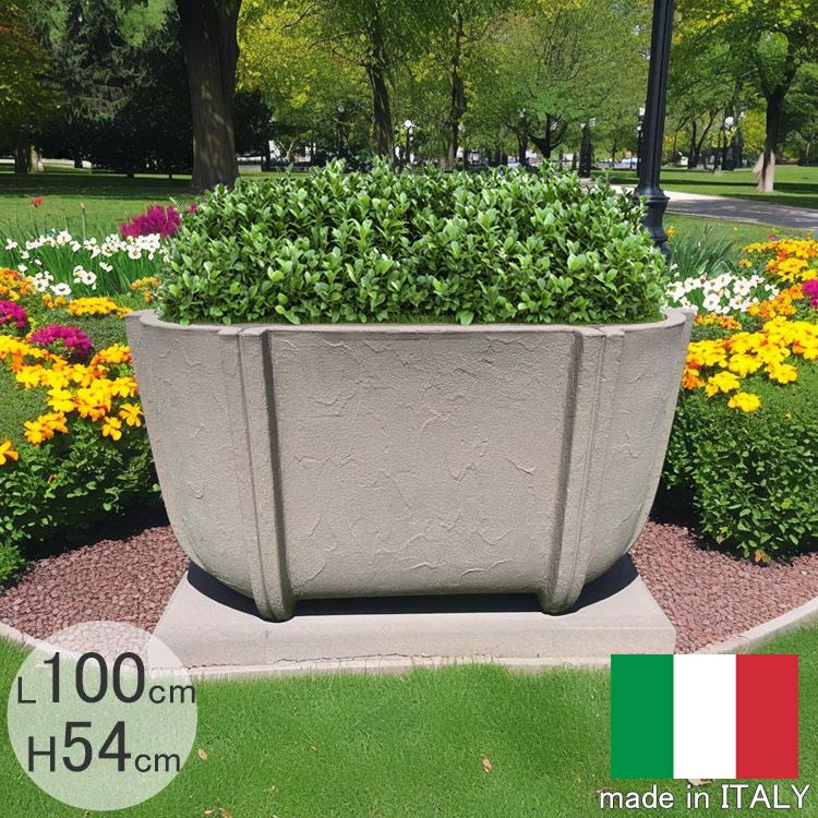 イタリア製 プランター カセッロ ロング W100cm 大型 大きい 樹脂製 軽量 セメント風 おしゃれ フラワーポット 長方形 【特別セール品】 : 総合美術商社 増樹 - 通販 ...