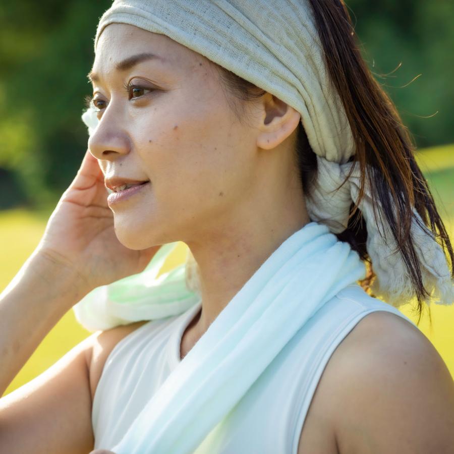 おぼろタオル（OBORO TOWEL） アウトドア専用スマートタオル 綿100％ 3重袋織ガーゼ 25×110cm : 快眠くらぶ Yahoo!店 - 通販 - Yahoo!ショッピング