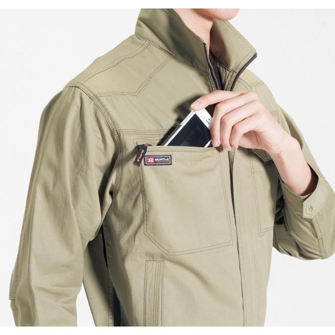 BURTLE バートル 1303 綿100％ S〜5L 長袖シャツ 春夏 かんたん刺繍申し込み 作業服 作業着 : はたらくヒト支え隊 - 通販 - Yahoo!ショッピング