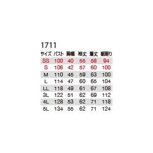 BURTLE バートル 1711 SS〜5L ジャケッ ト 春夏 かんたん刺繍申込み 作業服 作業着 : はたらくヒト支え隊 - 通販 - Yahoo!ショッピング