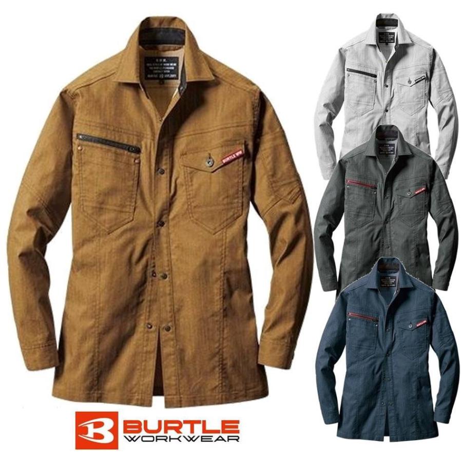 BURTLE バートル 1815 ストレッチ 長袖シャツ S〜5L 春夏用 かんたん刺繍申し込み 作業服 作業着 夏服 夏用シャツ : はたらくヒト支え隊 - 通販 - Yahoo!ショッピング