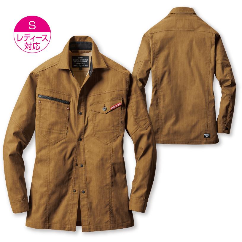 BURTLE バートル 1815 ストレッチ 長袖シャツ S〜5L 春夏用 かんたん刺繍申し込み 作業服 作業着 夏服 夏用シャツ : はたらくヒト支え隊 - 通販 - Yahoo!ショッピング