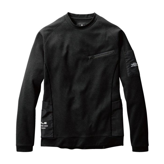 BURTLE 【送料無料・当日出荷】BURTLE バートル やわらかな肌触り 長袖 ワッフル エンジニア Tシャツ 4080 S〜XXL 作業服 作業着 吸汗速乾 インナー 秋冬 2024年 ...