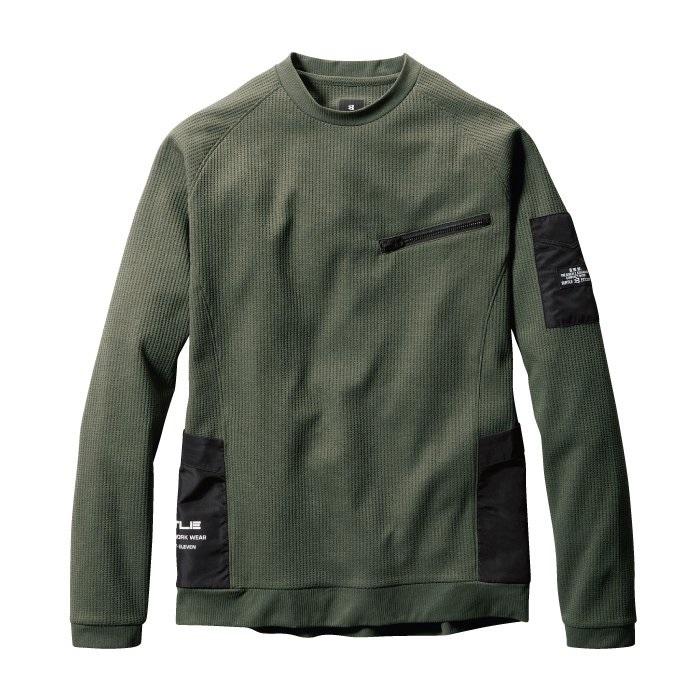 BURTLE 【送料無料・当日出荷】BURTLE バートル やわらかな肌触り 長袖 ワッフル エンジニア Tシャツ 4080 S〜XXL 作業服 作業着 吸汗速乾 インナー 秋冬 2024年 ...