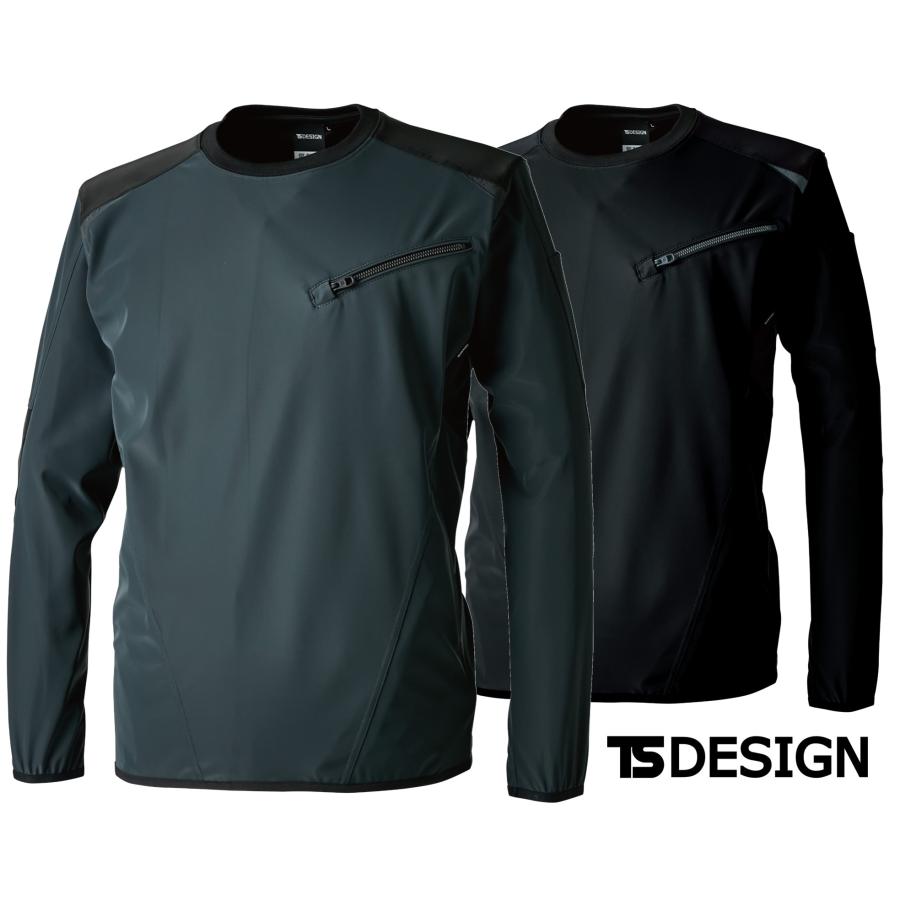 TS DESIGN 【送料無料】TS 防風 ストレッチ 長袖 シャツ 新素材 PU加工 正規代理店 4625 S〜6L TSDESIGN tsデザイン 作業服 作業着 Tシャツ : はたらく ...