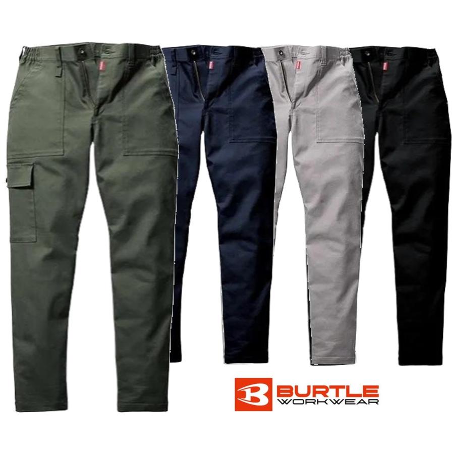 BURTLE（バートル） 【2025年最新作・送料無料】BURTLE 厚地 ゆったりシルエット ストレッチ ワイドカーゴパンツ 秋冬 S〜5L すそ上げ 5023 作業着 作業服 : はたらく ...