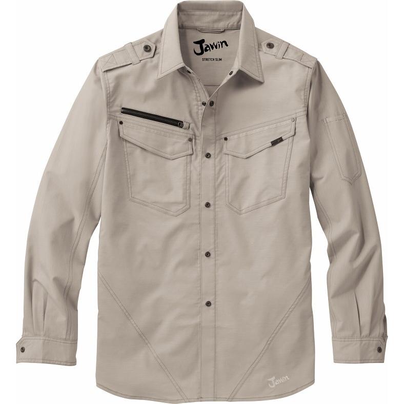 自重堂 jawin ジャウィン 56604 ストレッチ長袖シャツ S〜5L【春夏】1万円(税抜)以上送料無料 かんたん刺繍申込み 新庄剛志 作業着 安い : はたらくヒト支え隊 - 通販 ...