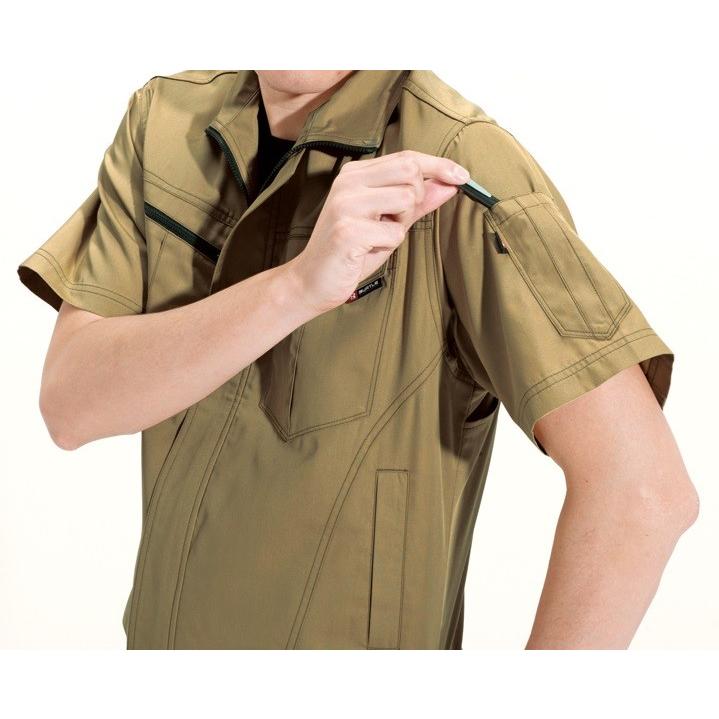 BURTLE バートル 6082 3L〜4L 半袖ジャケット 春夏 ブルゾン かんたん刺繍申込み 作業服 作業着 : はたらくヒト支え隊 - 通販 - Yahoo!ショッピング