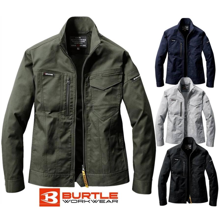 BURTLE（バートル） ストレッチ ジャケット 6201 S〜5L 秋冬 かんたん刺繍申込み 作業着 作業服 ブルゾン ジャンパー ...