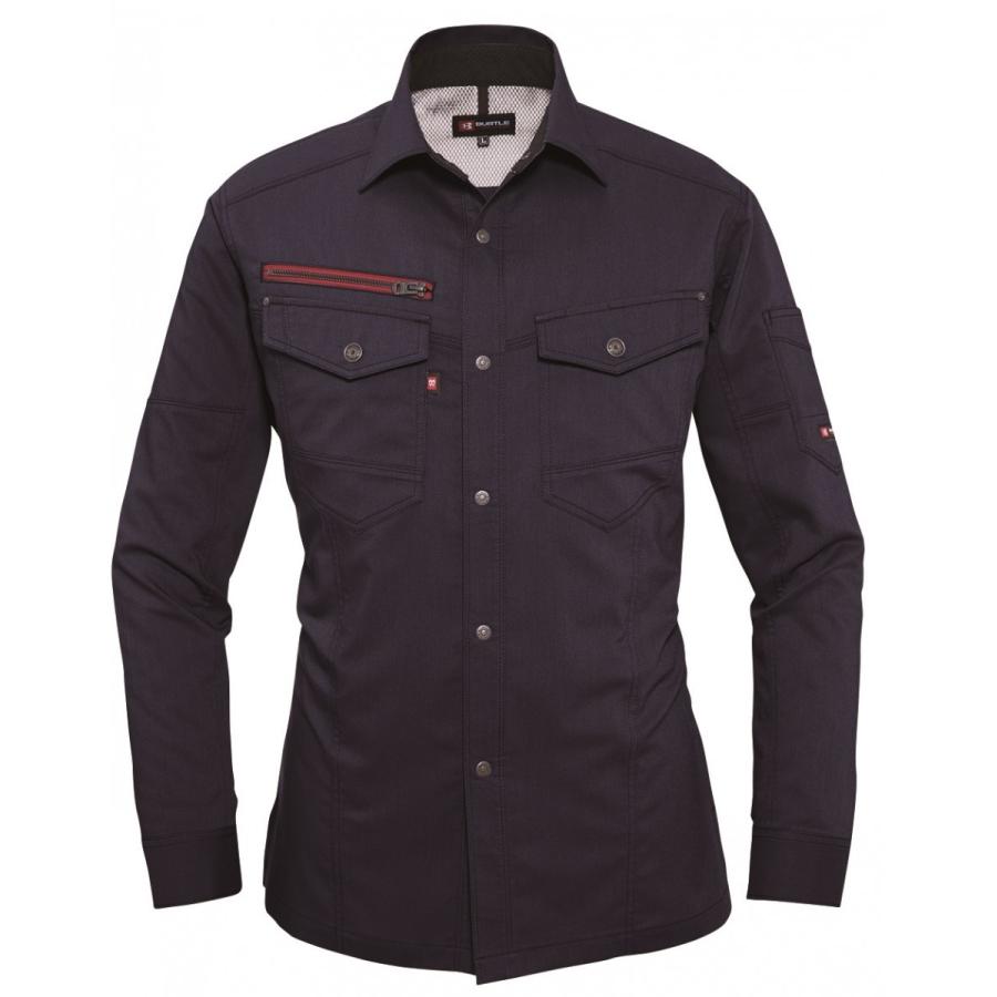 BURTLE（バートル） 7045 SS〜5L ストレッチ 長袖シャツ(ユニセックス) 春夏 かんたん刺繍申し込み 作業服 作業着 : はたらくヒト支え隊 - 通販 - Yahoo!ショッピング