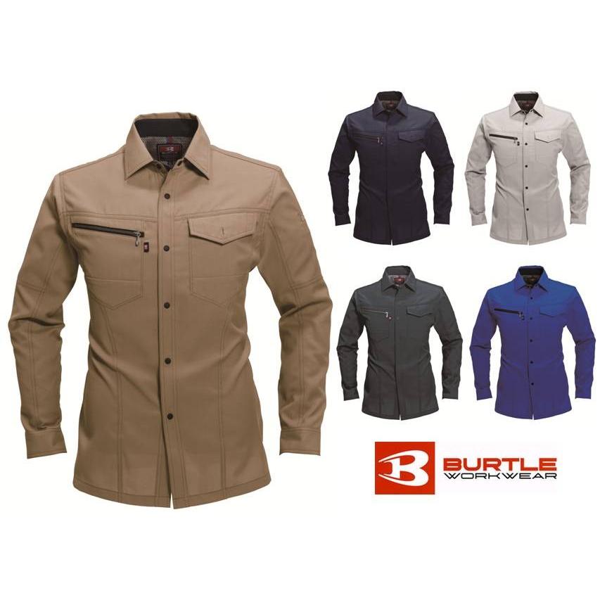 BURTLE バートル 7093 SS〜5L 長袖シャツ 春 夏 作業服 作業着 : はたらくヒト支え隊 - 通販 - Yahoo!ショッピング