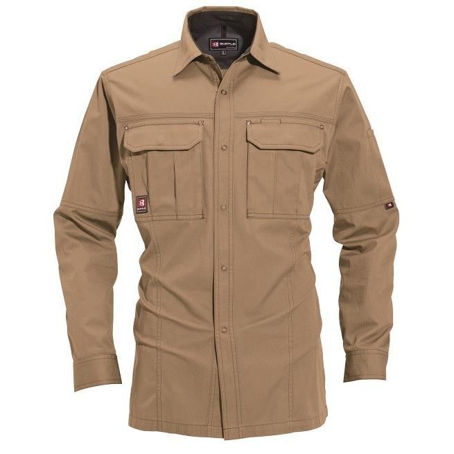 【送料無料】BURTLE バートル 8035 8032 長袖シャツ 上下セット M〜4L 綿100% 秋冬 かんたん刺繍申し込み 作業服 作業着 : はたらくヒト支え隊 - 通販 ...