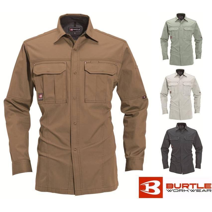 【送料無料】BURTLE バートル 8093 S〜5L 長袖シャツ 春夏 綿100% 作業服 作業着 ユニフォーム かんたん刺繍申し込み : はたらくヒト支え隊 - 通販 - Yahoo!ショッピング